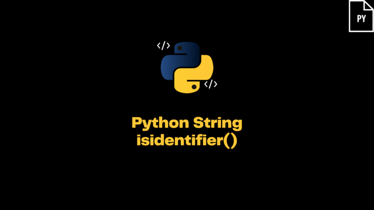 Python String Isidentifier Itsmycode 