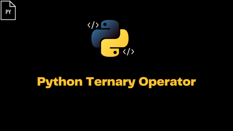 Python Ternary Operator - ItsMyCode